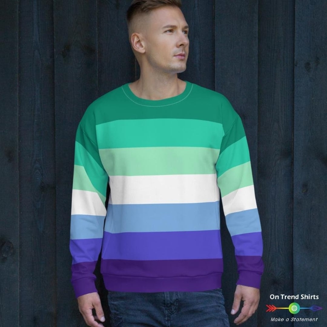 Gay Male Pride Sweatshirt MLM Pride Sweatshirt Blue Gay - Etsy