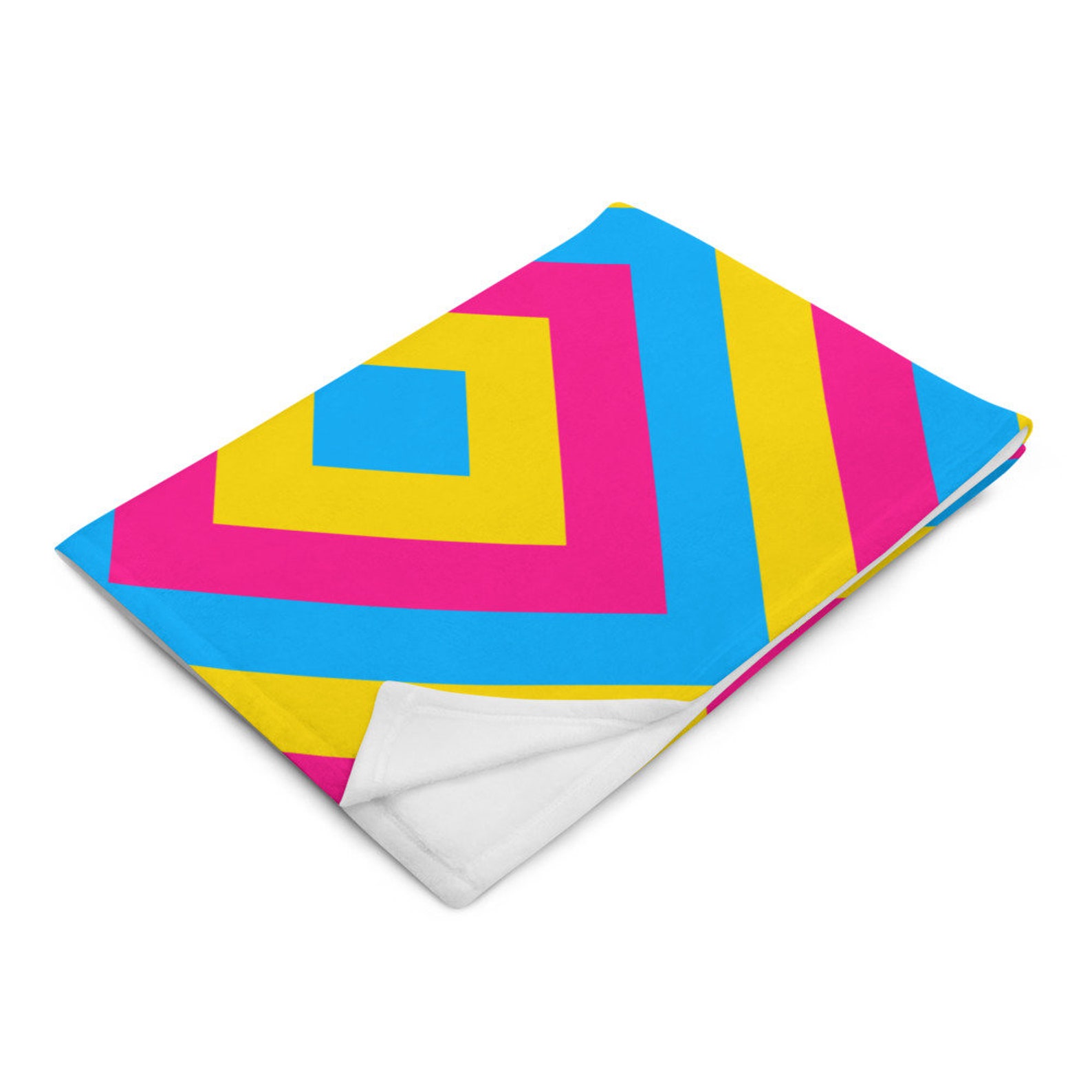 Pansexual Pride Flag Throw Blanket for Sofa, Bed or Porch, Pan Pride ...