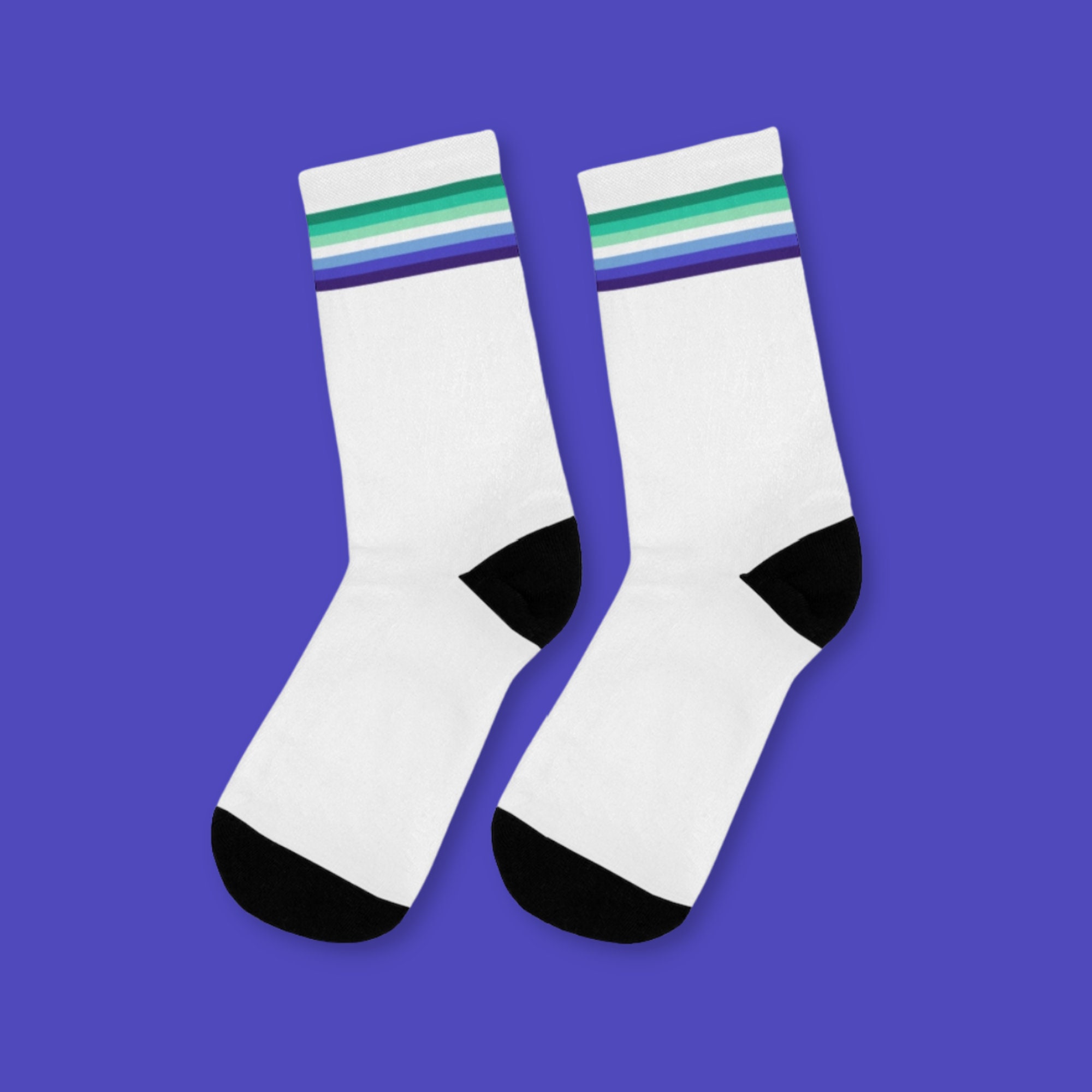 MLM Pride Flag Socks Male Pride Socks Gay Socks Blue Gay - Etsy