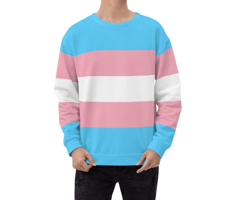 Transgender Sweatshirt Trans Pride Sweater Trans Pride Flag - Etsy