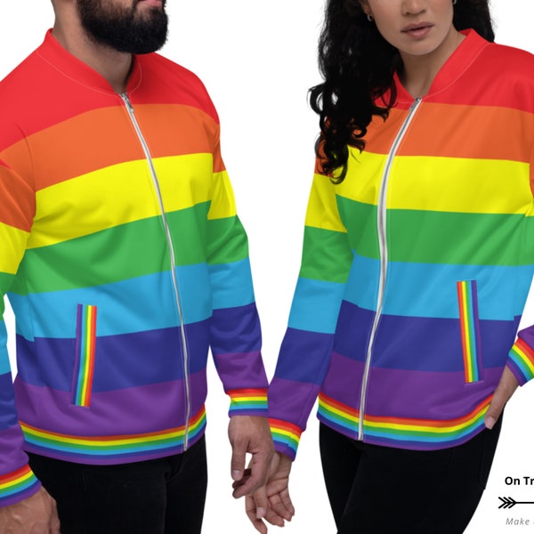 Rainbow Jacket - Etsy