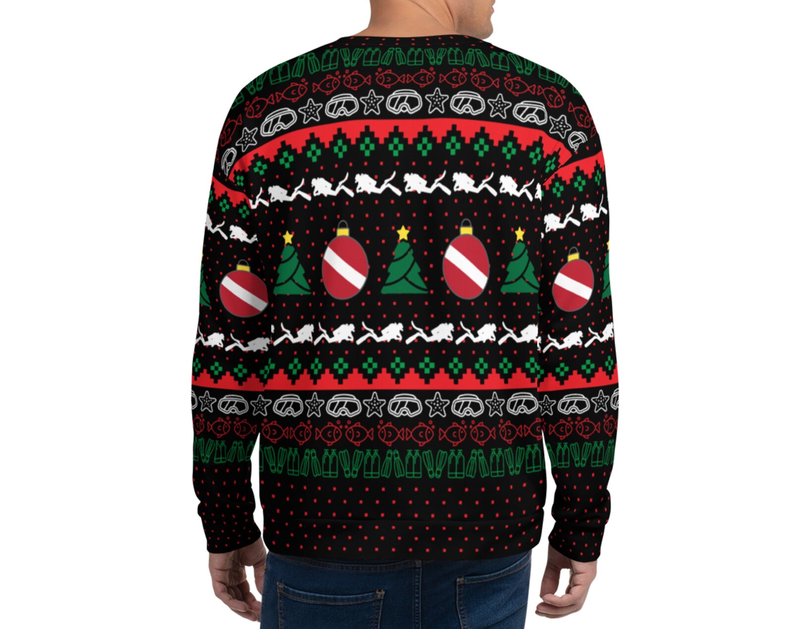Feliz Navidive Scuba Diver Christmas Sweater, Scuba Diving Christmas ...