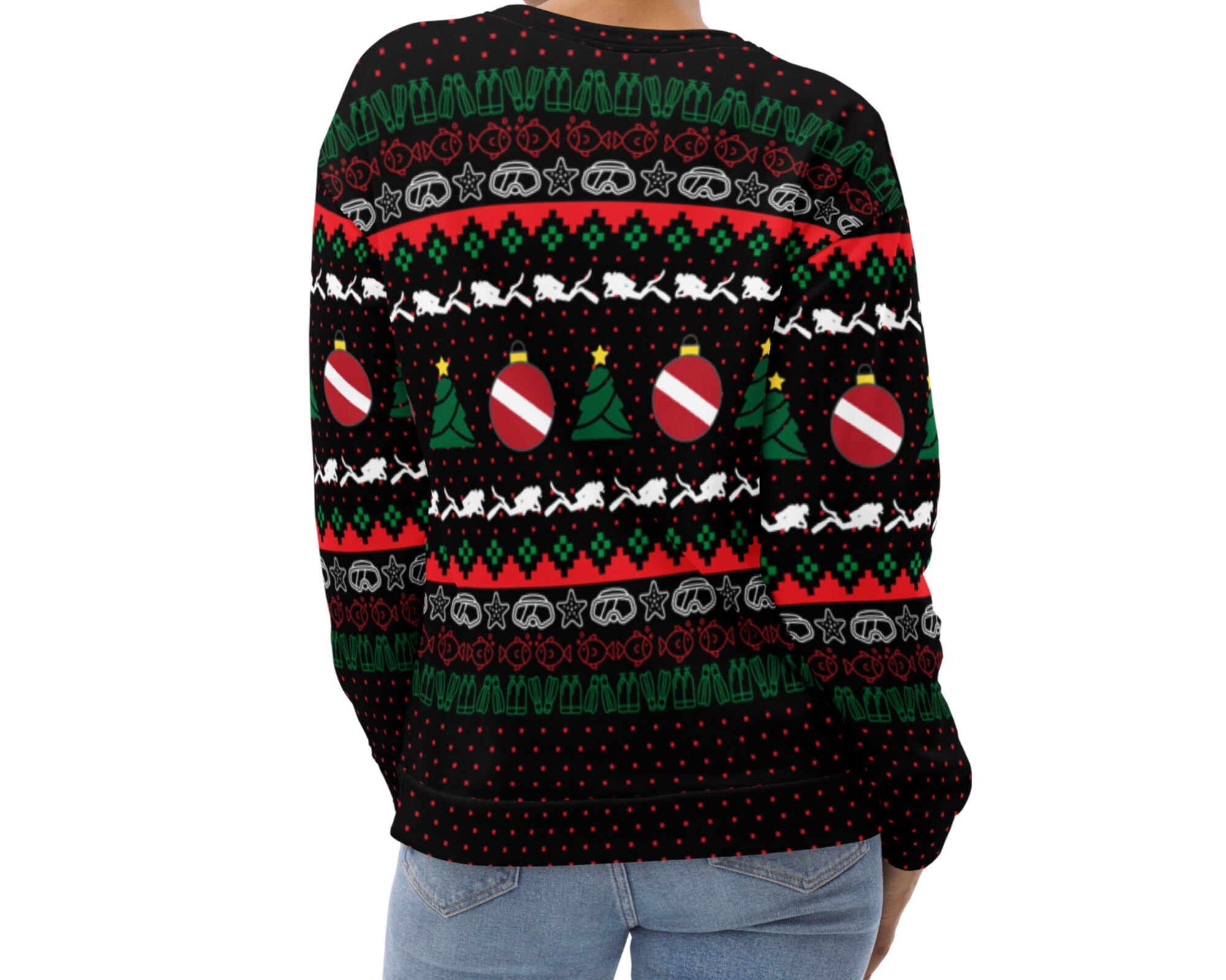 Feliz Navidive Scuba Diver Christmas Sweater, Scuba Diving Christmas ...