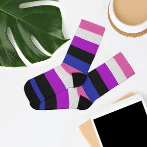 Genderfluid Pride Flag Socks, Genderfluid Clothing, Gender Fluid Socks ...
