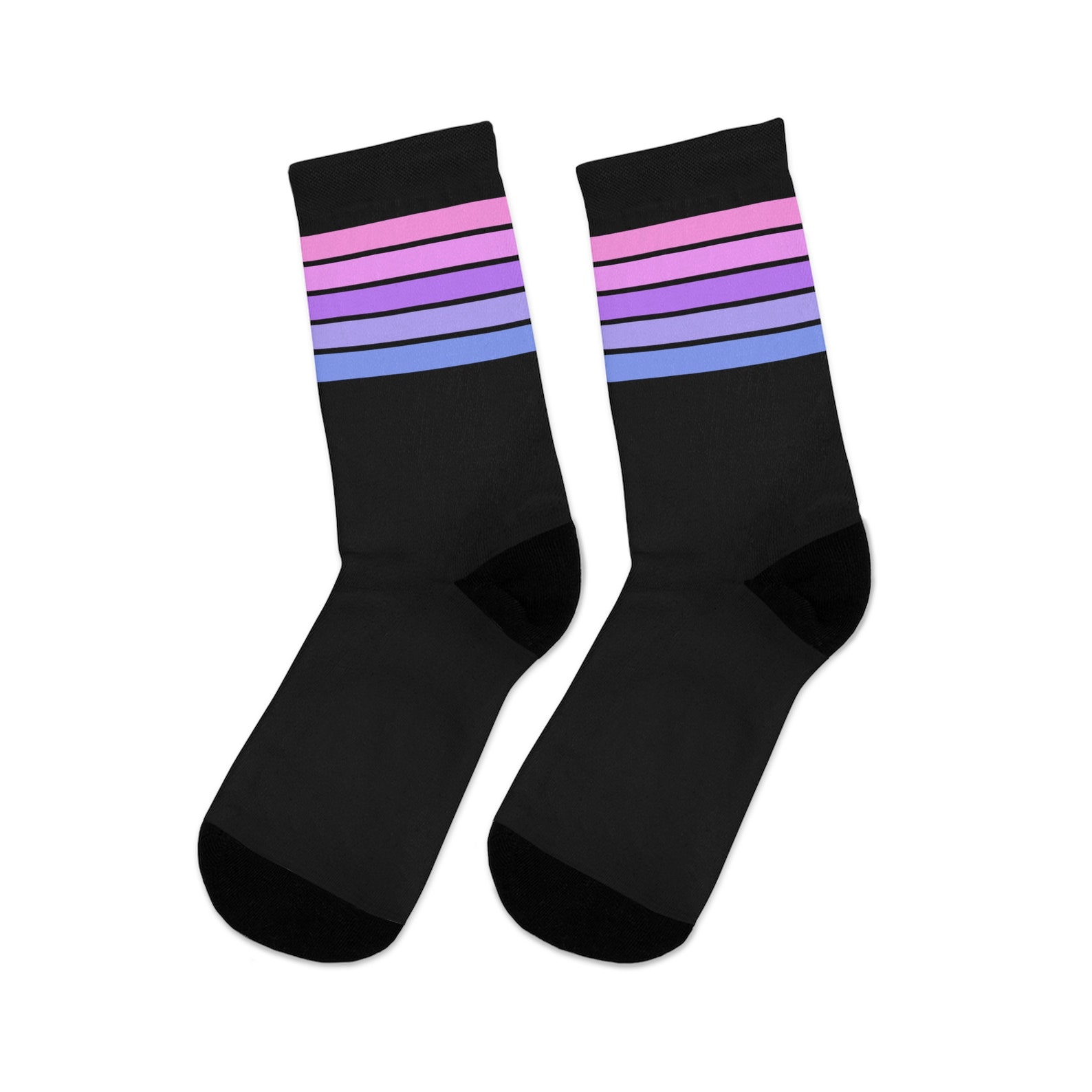 Bisexual Socks, Pastel Bi Pride Flag Socks, Bi Pride Clothing, Bi Flag ...