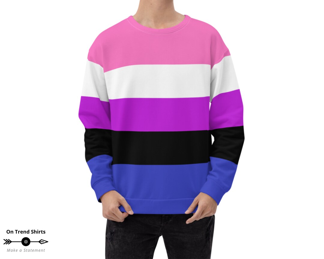 Genderfluid Sweater, Genderfluid Sweatshirt, Gender Fluid Pride Outfit ...