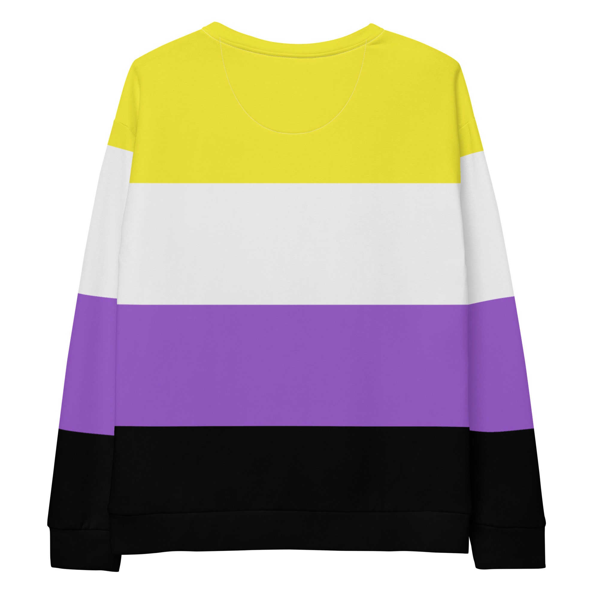Nonbinary Sweatshirt, Nonbinary Flag Sweater, Non Binary Pride Wear ...