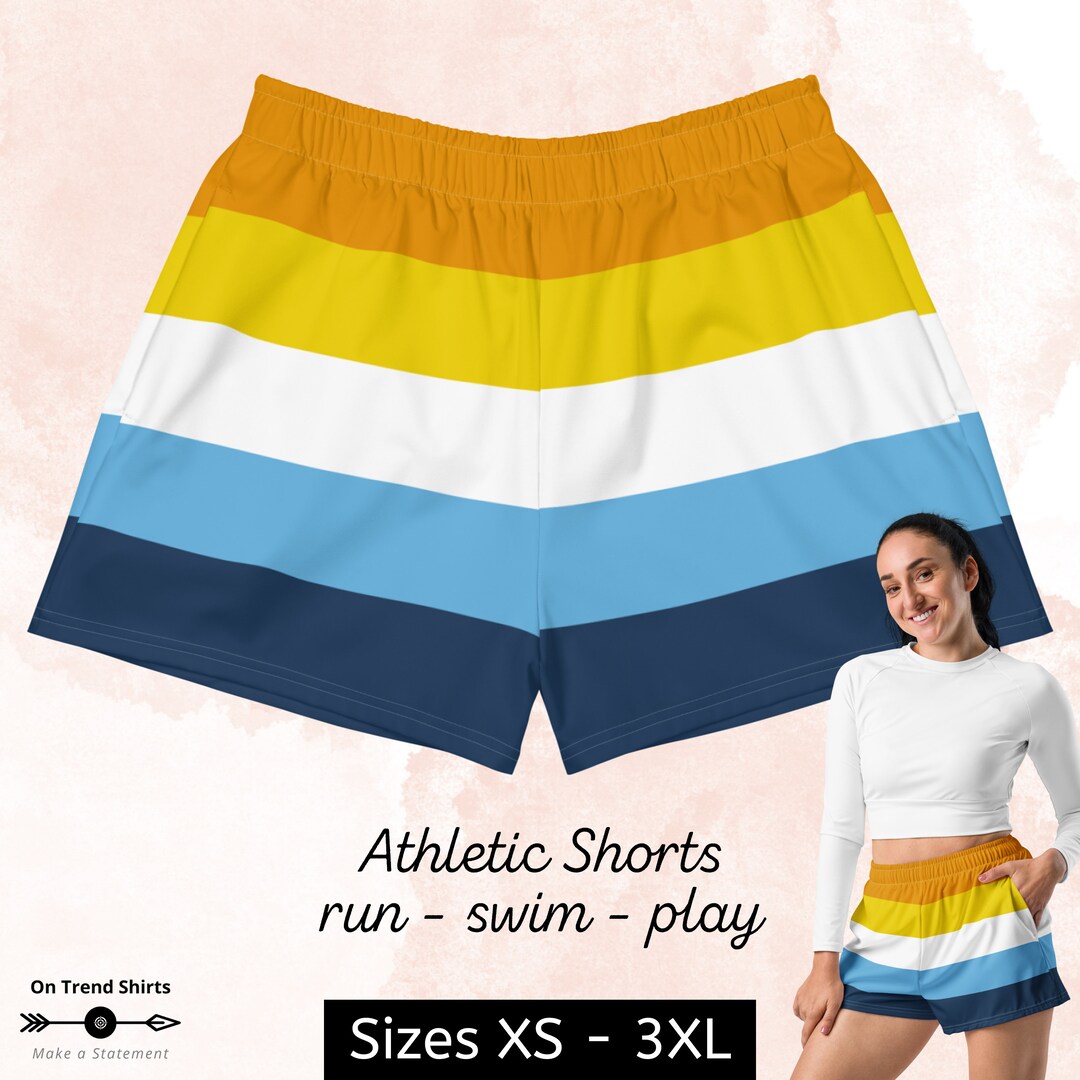 Athletic Aroace Sunset Flag Shorts, Aroace Pride Festival Shorts ...