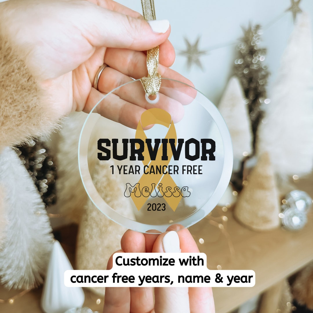 Custom Childhood Cancer Survivor Ornament, Customized Pediatric Cancer ...
