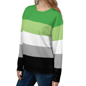 Aromantic Flag Sweater, Aromantic Sweatshirt, Aromantic Clothes ...