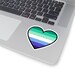 MLM Pride Flag Heart Sticker Blue Gay Flag Aesthetic - Etsy