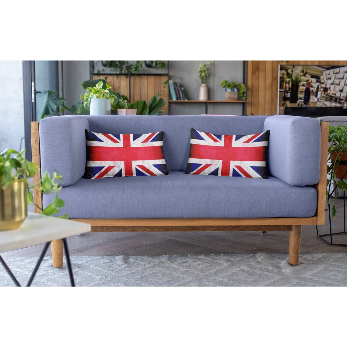Union Jack Pillow 20x12 Rectangular Pillow British Flag - Etsy