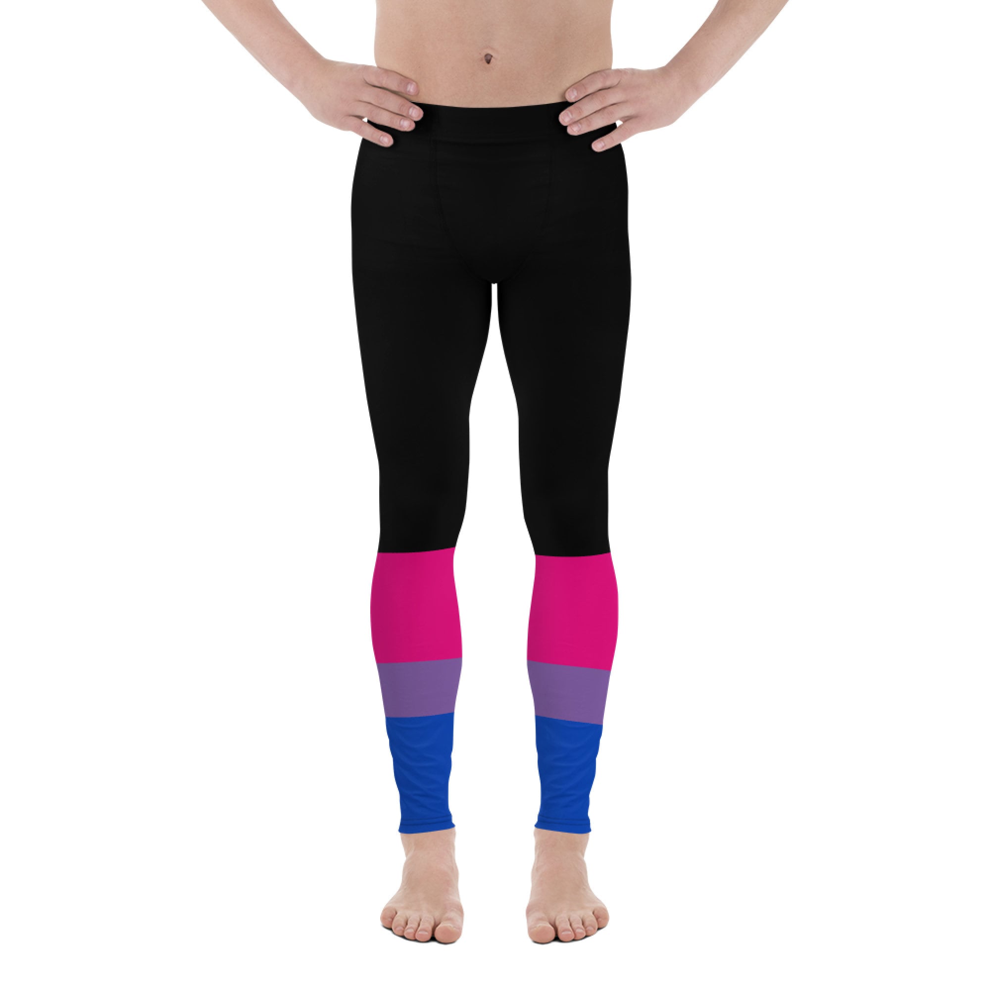 Bisexual Leggings for Men, Bi Pride Mens Leggings, Bisexual Pride ...
