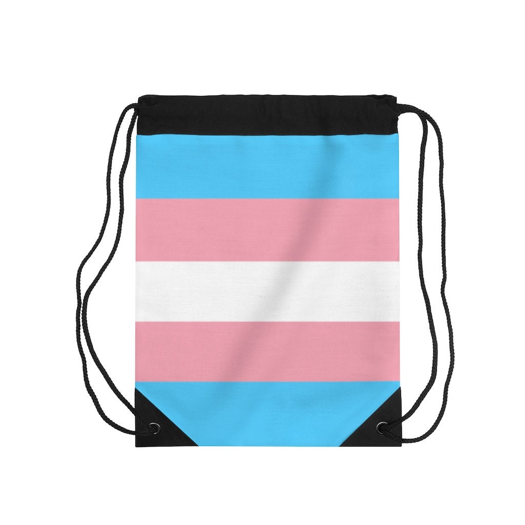 Trans Pride Flag Drawstring Bag Transgender Pride Backpack - Etsy UK