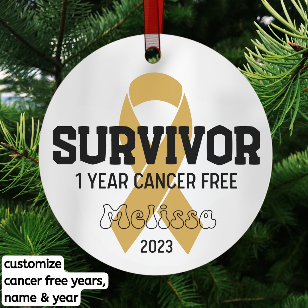 Custom Childhood Cancer Survivor Ornament, Customized Pediatric Cancer ...