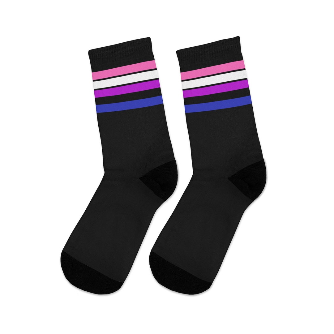 Genderfluid Pride Flag Socks, Genderfluid Clothing, Gender Fluid Socks ...