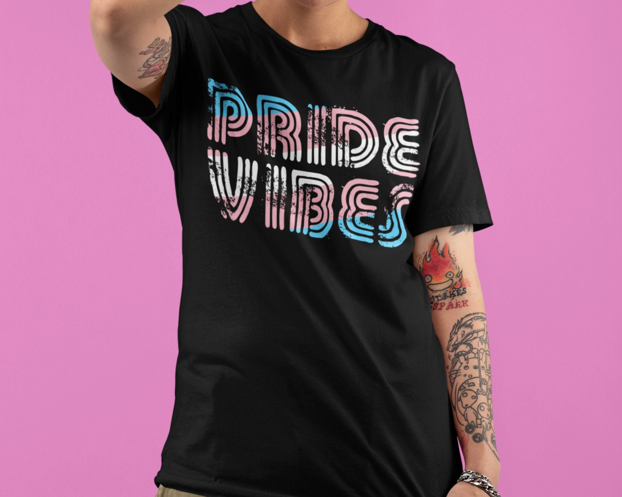 Pride Vibes Retro Transgender Shirt Trans Shirt Trans Pride - Etsy