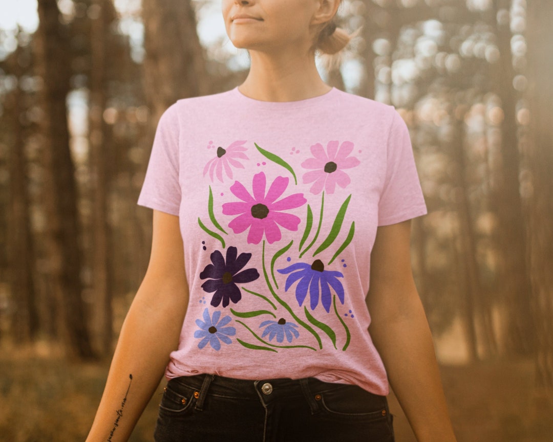 Subtle Omnisexual Shirt, Discreet Omni Pride Flower Shirt, Floral ...