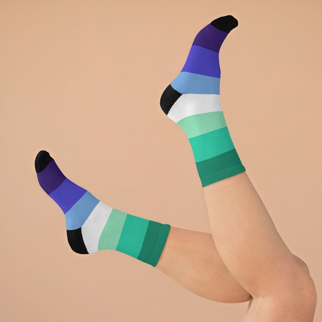 MLM Pride Flag Socks Gay Male Pride Socks Gay Male Flag | Etsy