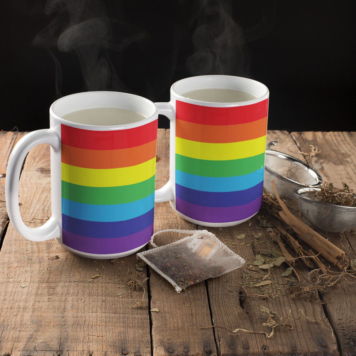 Rainbow Flag Mug Rainbow Pride Mug Rainbow Mug LGBTQ Pride | Etsy