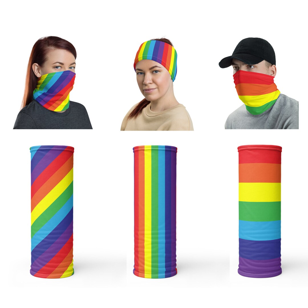Rainbow Scarf, Gay Pride Tube Scarf, Gay Pride Scarf, LGBT Scarf ...