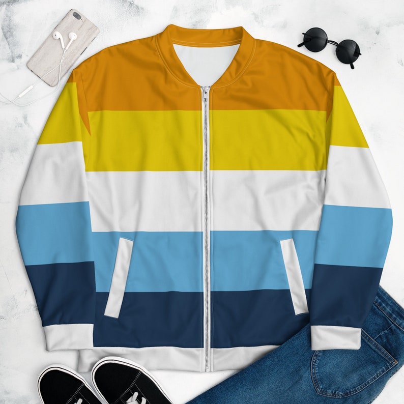 Aroace Flag Bomber Jacket, Aroace Pride Jacket, Aromantic Asexual ...