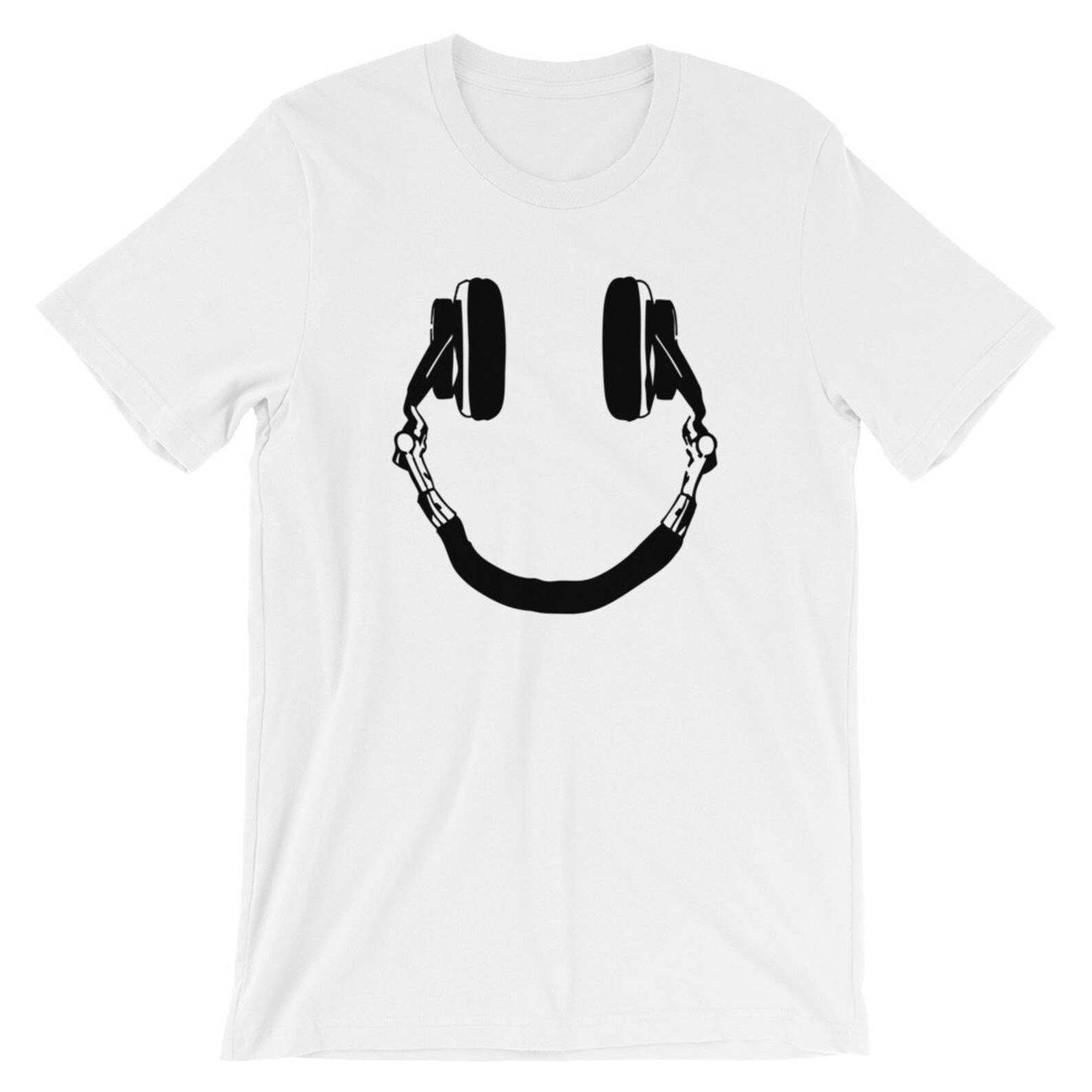 Smiling Headphones Shirt Musician Gift Headphone Shirt DJ - Etsy