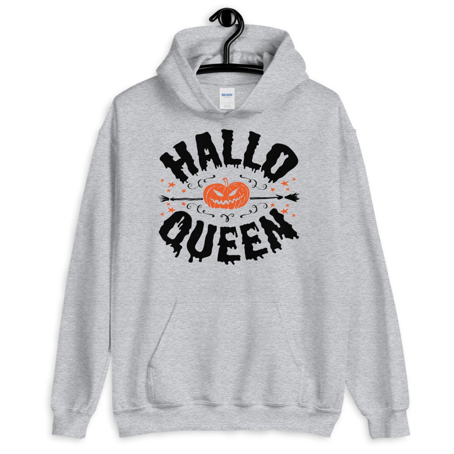 Halloqueen Hoodie Hallo Queen Halloween Hoodie Scary Pumpkin - Etsy