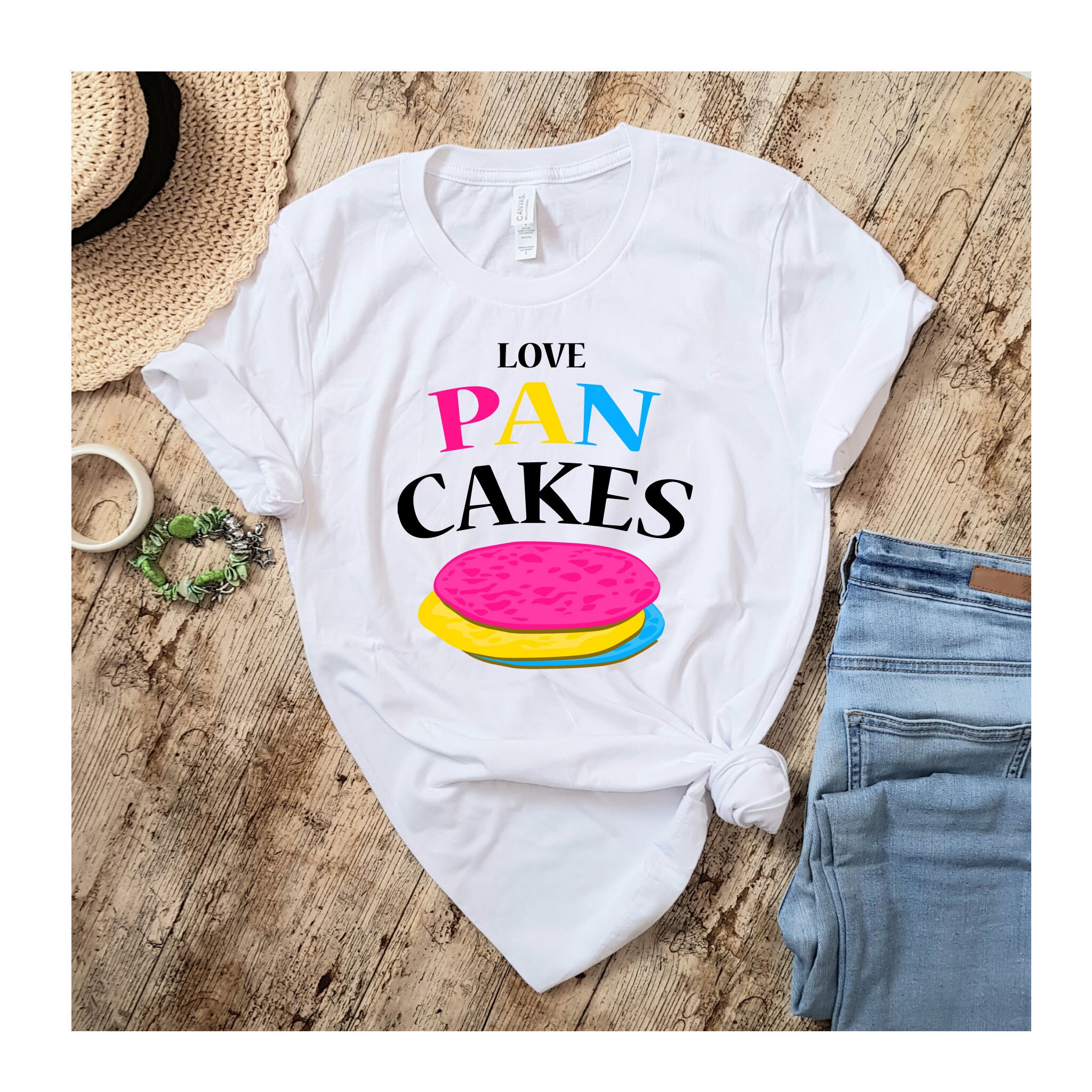 Pansexual Pride Pancakes Shirt Pansexual Flag Shirt Pan | Etsy