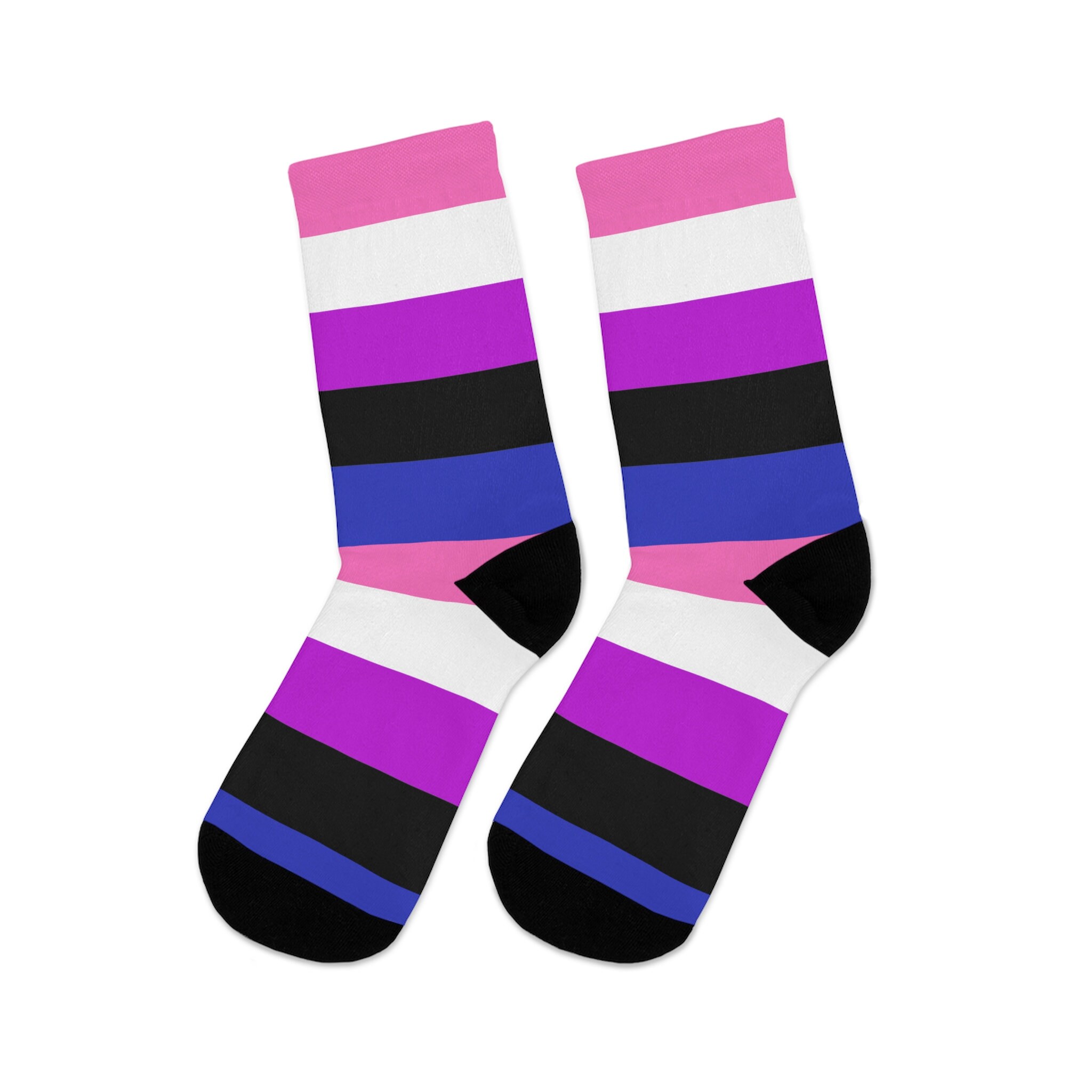 Genderfluid Pride Flag Socks Genderfluid Clothing Gender - Etsy