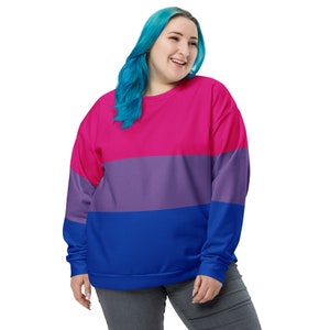 Bisexual Pride Flag Sweatshirt, Bi Pride Sweater, Bisexual Sweater ...
