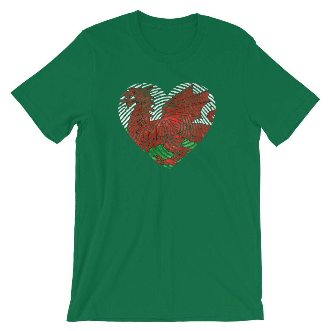 Welsh Heart Shirt Welsh Flag Tshirt Love Wales Tee Welsh - Etsy