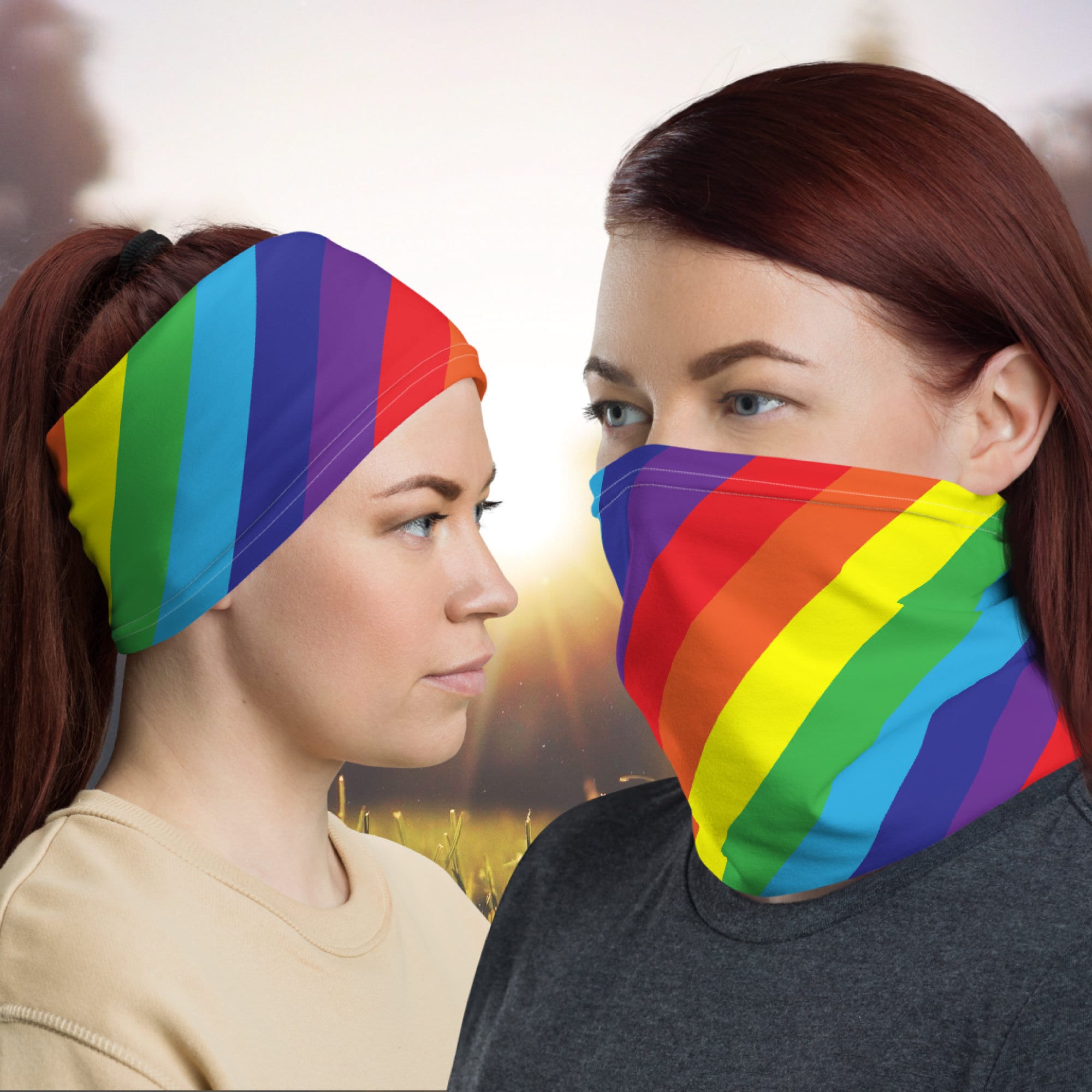 Gay Pride Neck Gaiter Rainbow Flag Tube Scarf Rainbow | Etsy