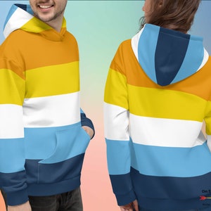 Aroace Hoodie, Aroace Sunset Flag Colors, Aroace Sweatshirt, Aro Ace ...