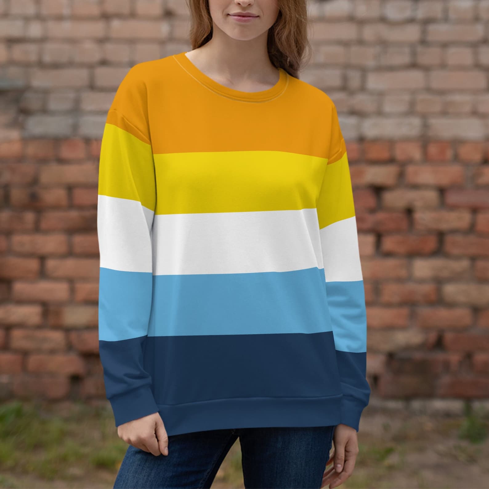 Aroace Sunset Flag Sweatshirt, Aro Ace Sweater, Aroace Pride Clothing ...
