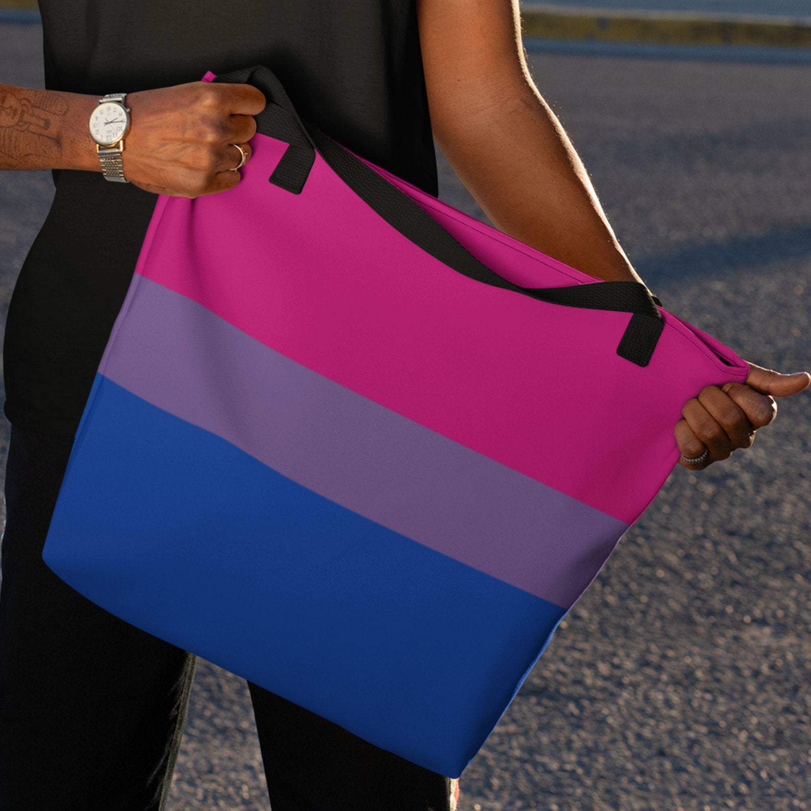 Bisexual Tote Bag Bi Pride Book Tote Bisexual Pride Bag Bi - Etsy