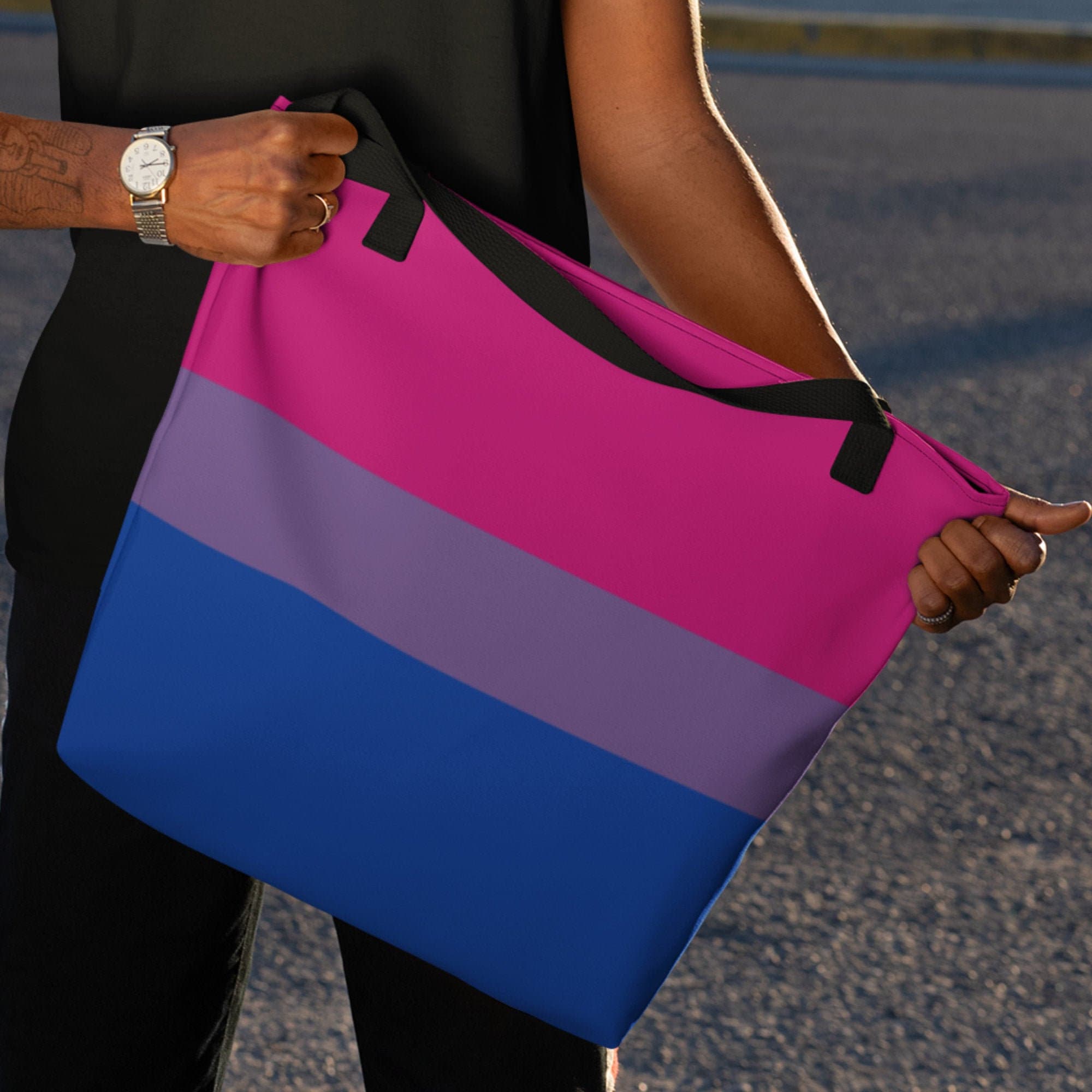 Bisexual Tote Bag, Bi Pride Book Tote, Bisexual Pride Bag, Bi Pride ...