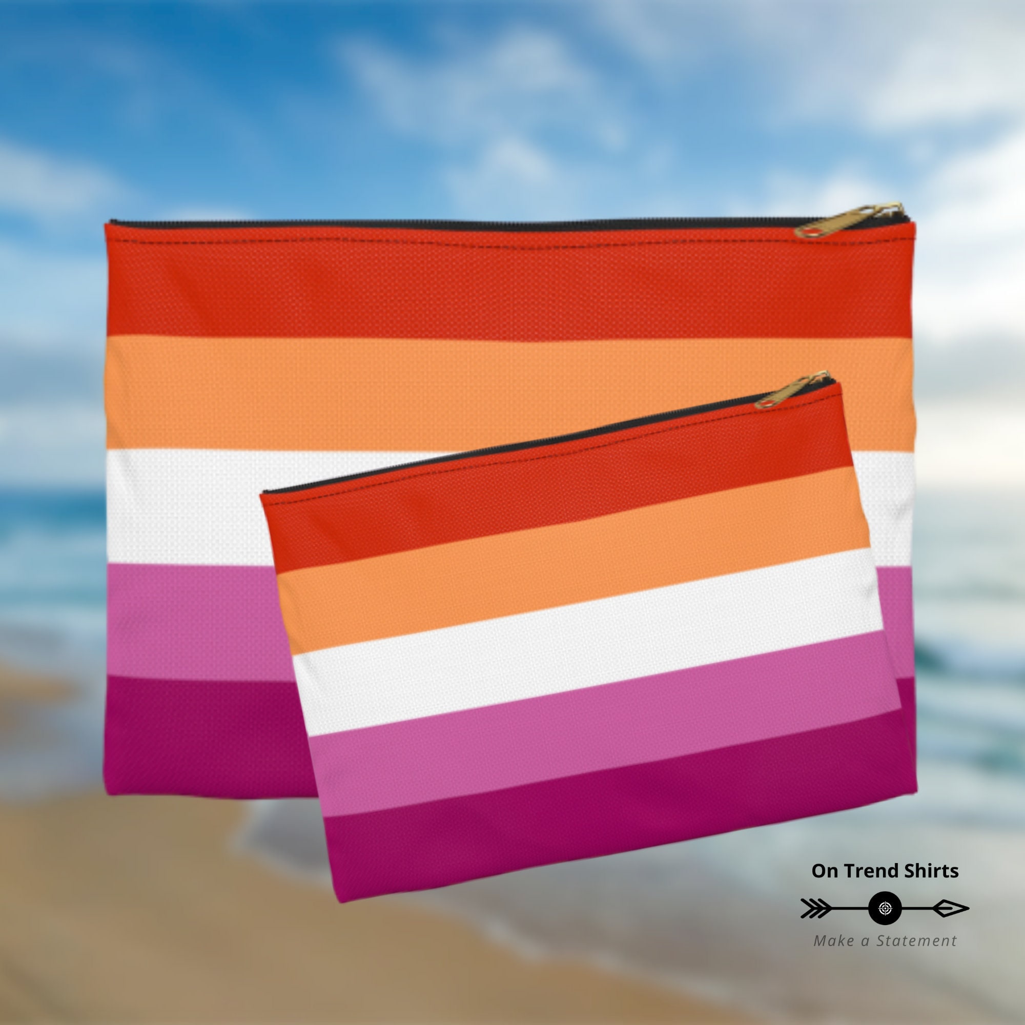 Community Lesbian Flag Makeup Bag, New Lesbian Flag Cosmetic Bag ...
