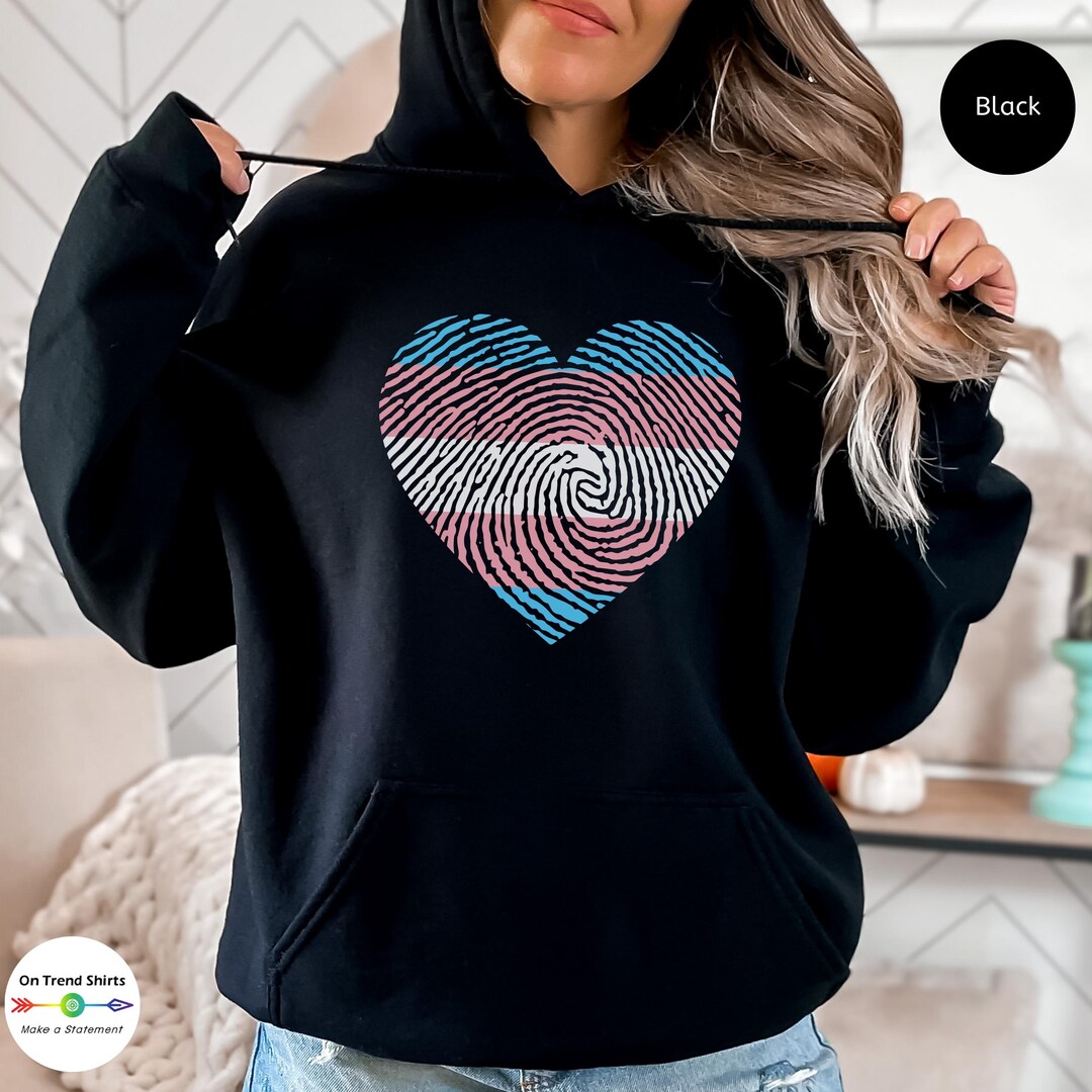 Transgender Hoodie, Trans Pride Sweater, Transgender Pride Hoodie ...
