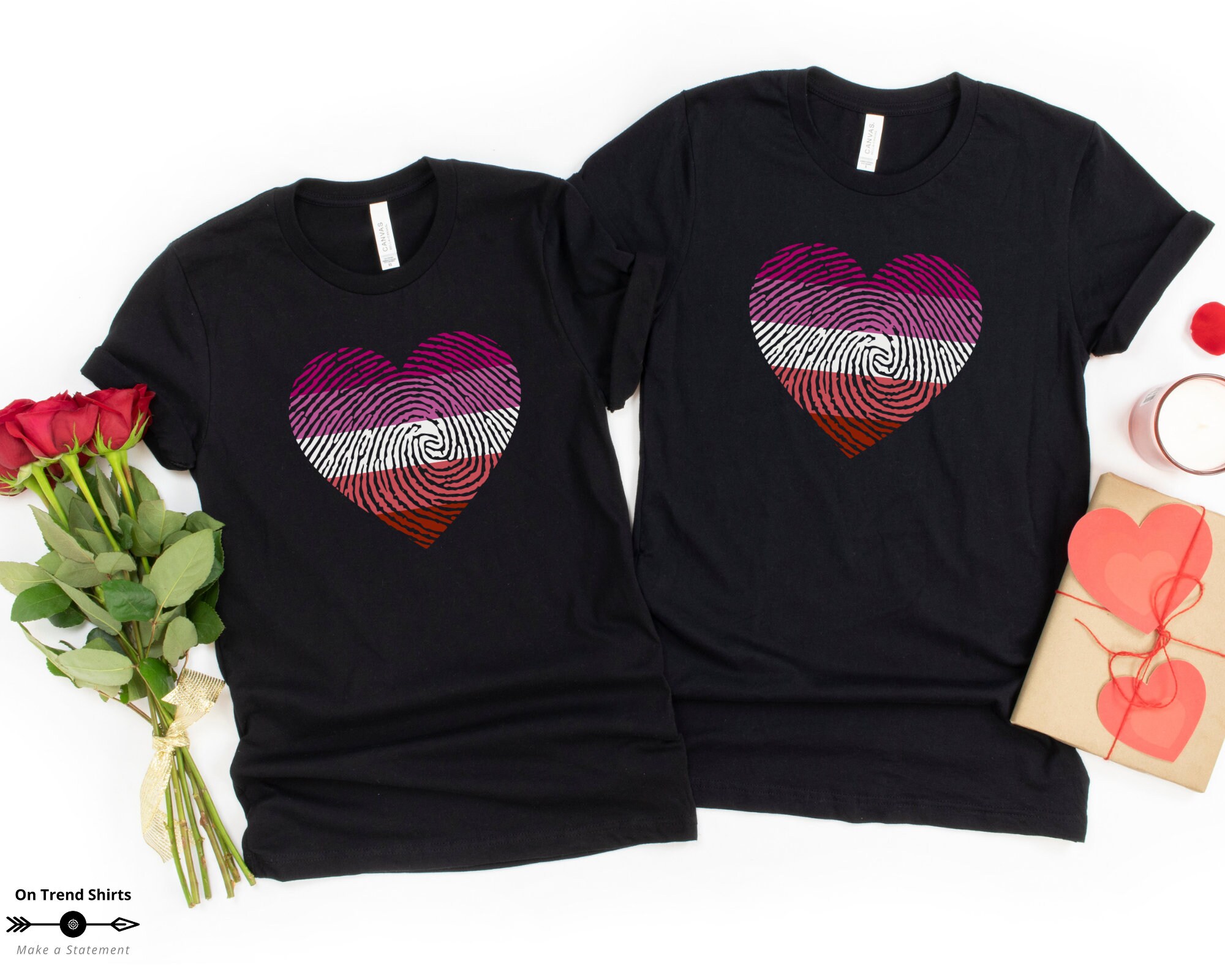 Lesbian Couple Shirts Lesbian Valentine Shirt Lesbian Couple Etsy