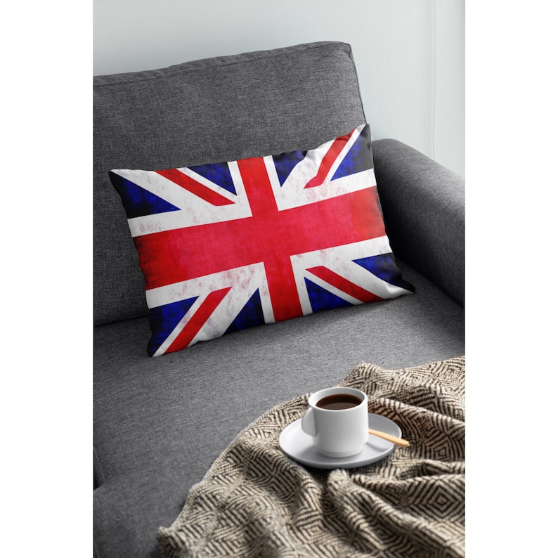 Union Jack Pillow 20x12 Rectangular Pillow British Flag - Etsy