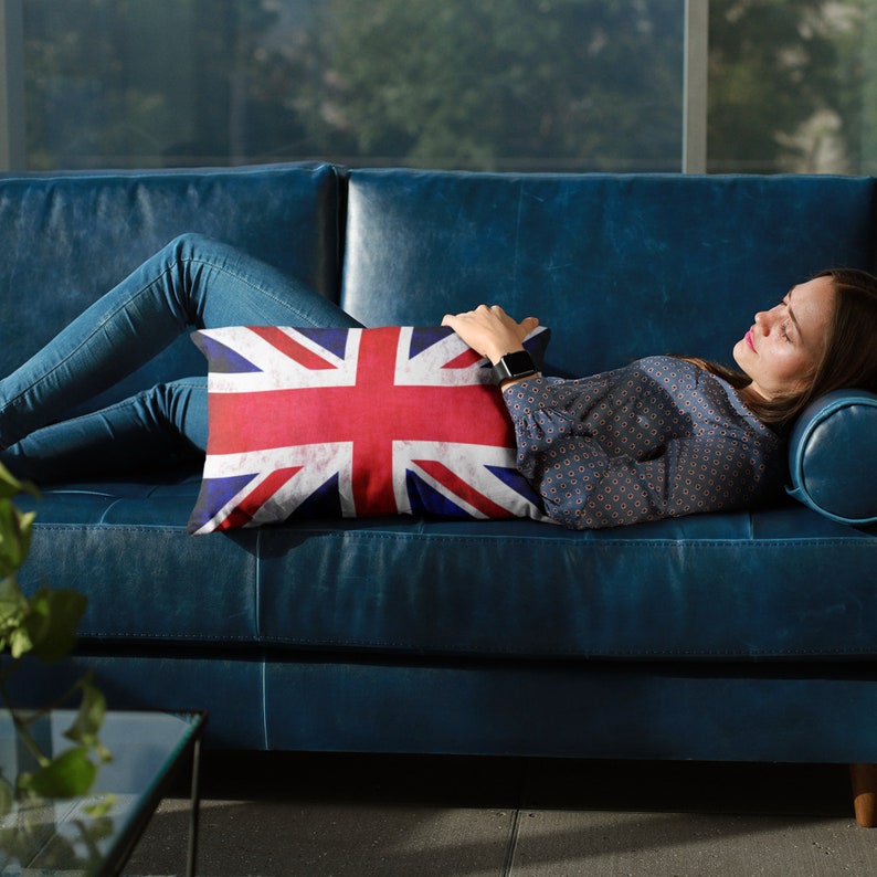 Union Jack Pillow 20x12 Rectangular Pillow British Flag - Etsy