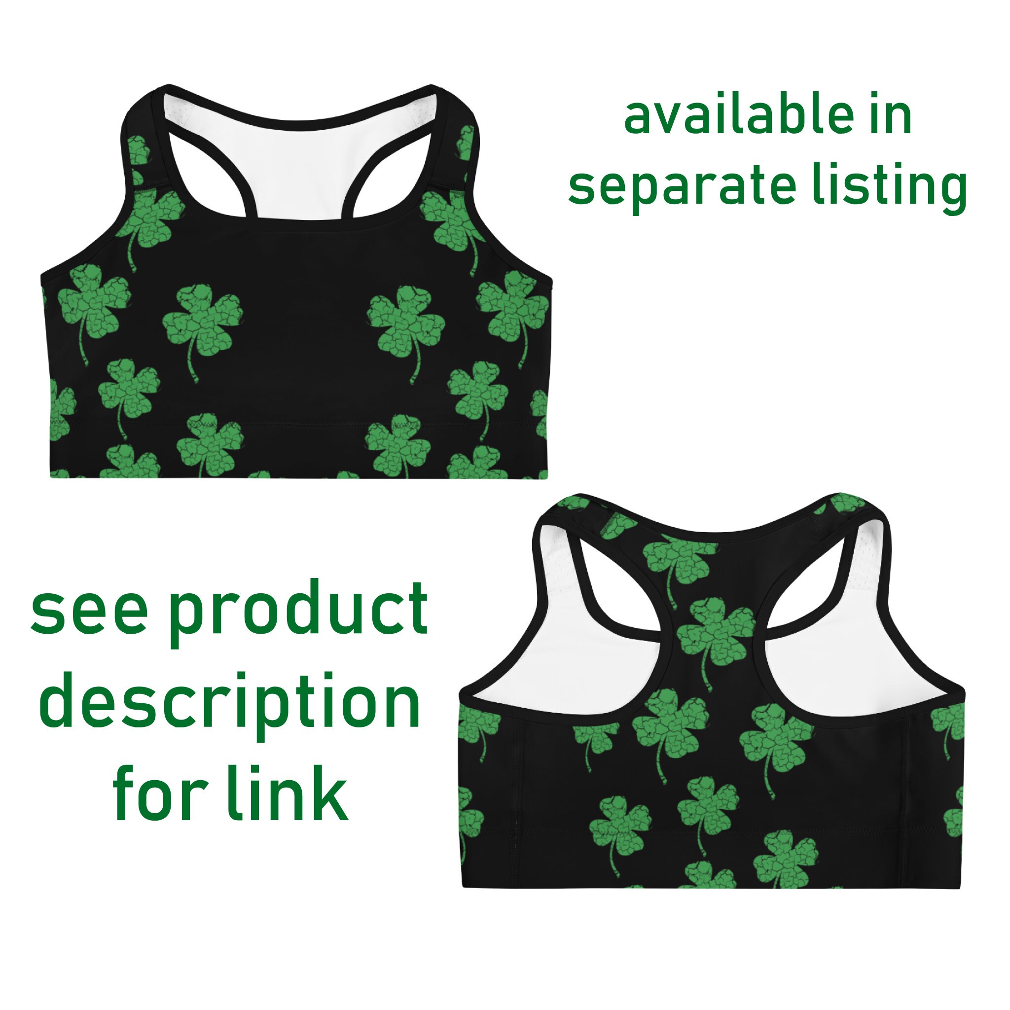 Irish Shamrock Leggings Four Leaf Clover Tights St - Etsy