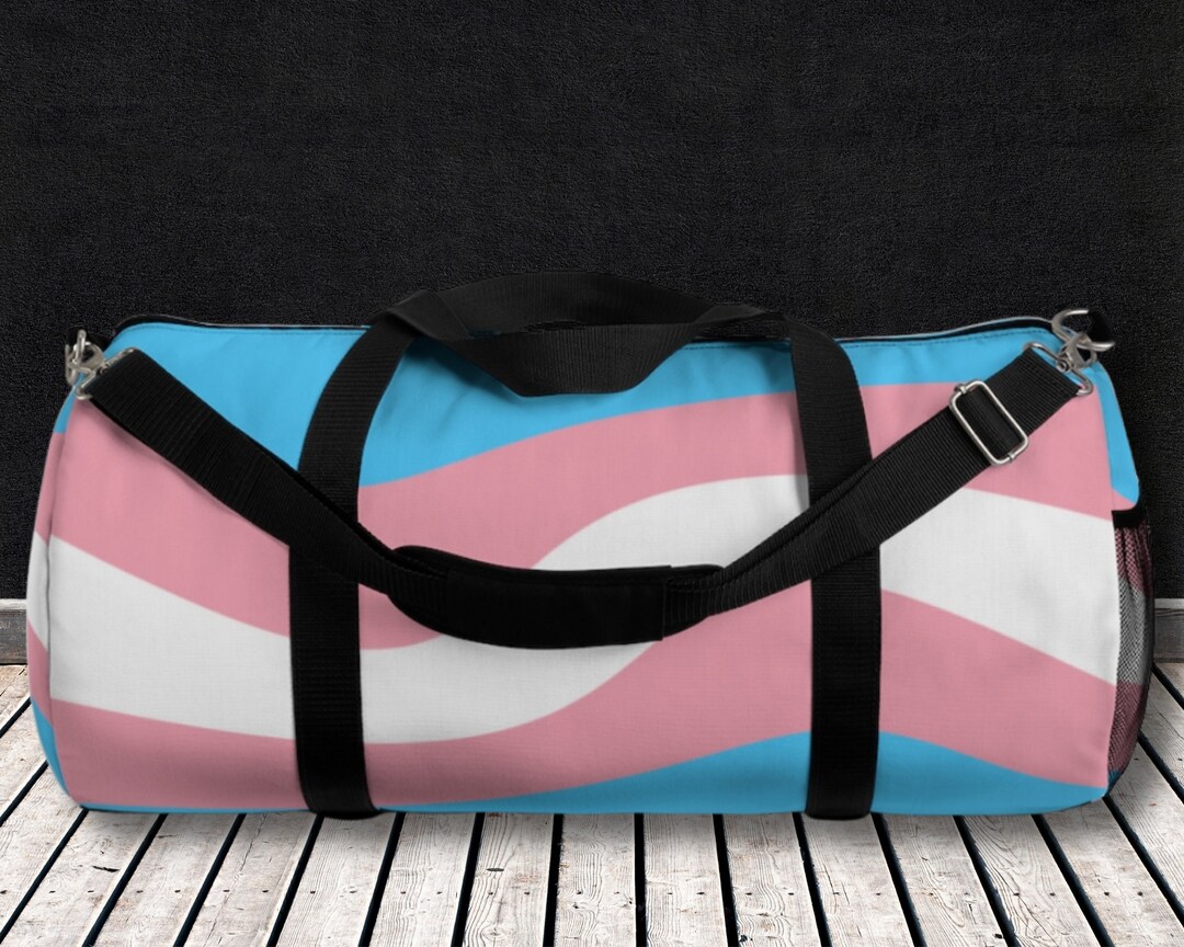 Transgender Flag Duffle Bag, Transgender Pride Bag, Trans Flag Gym Bag ...