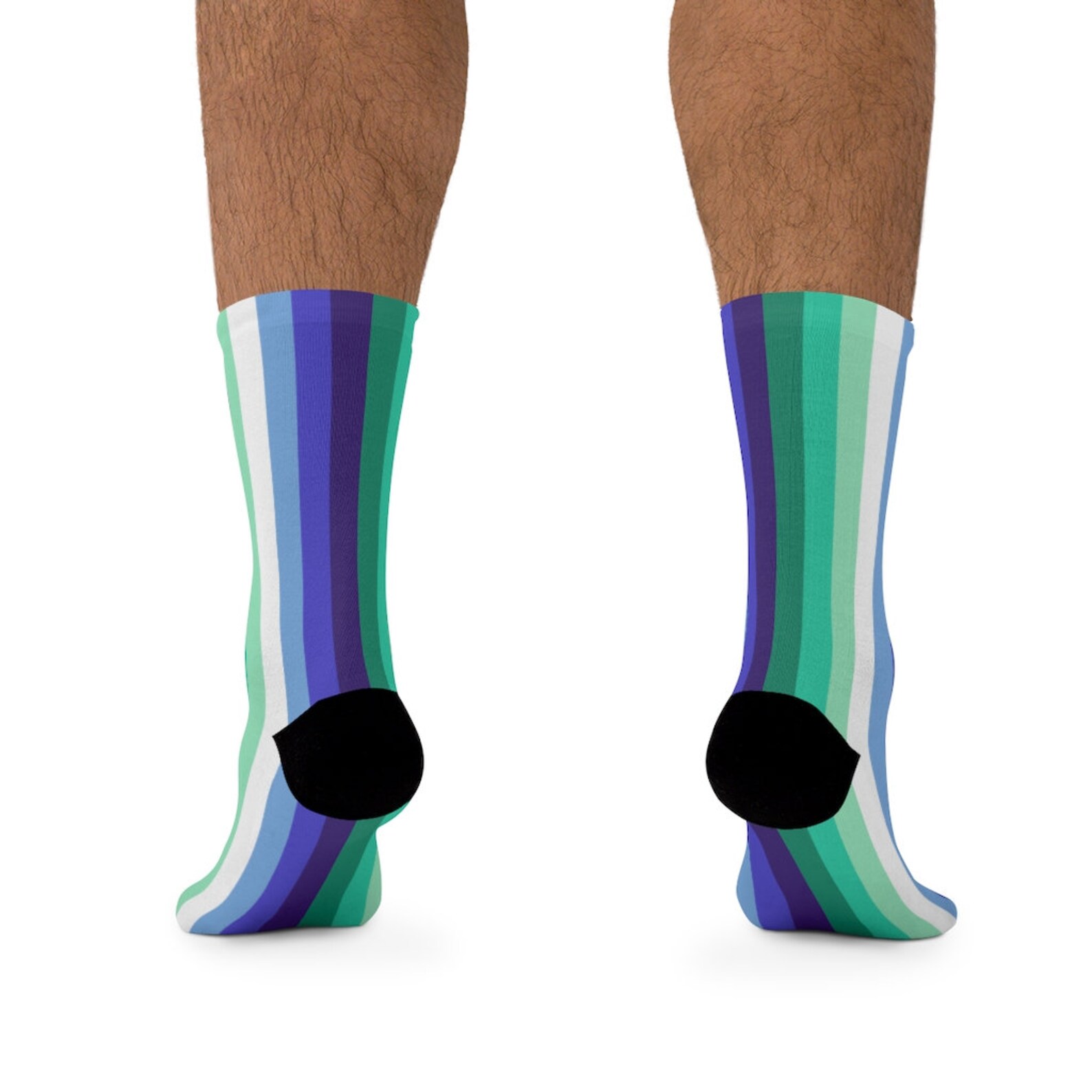 MLM Pride Socks, One Size, MLM Flag Socks, Blue Gay Male Pride Flag ...