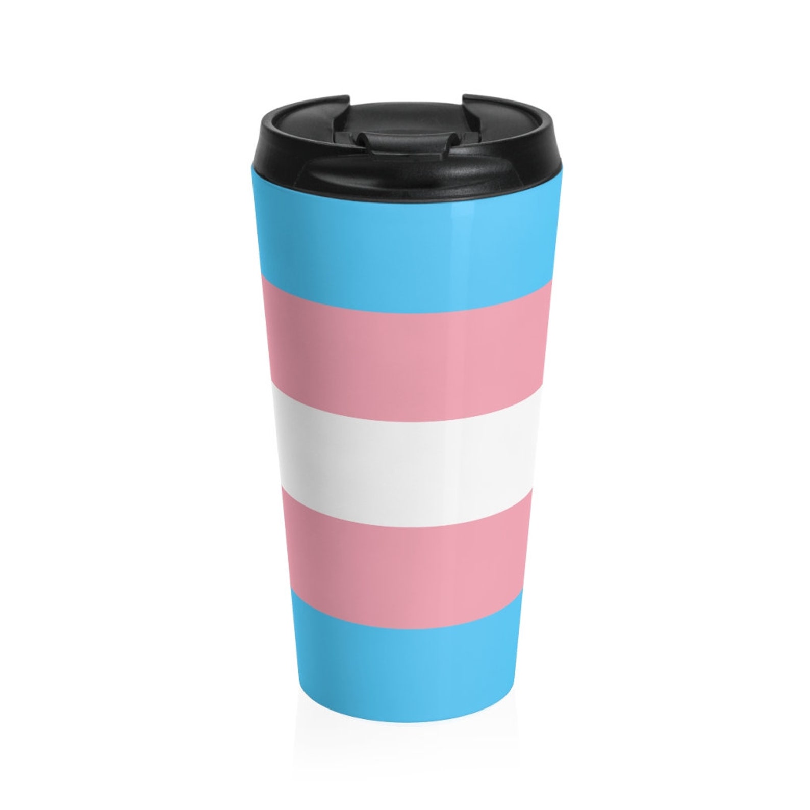 Transgender Flag Travel Mug, Trans Pride Stainless Steel Insulated ...
