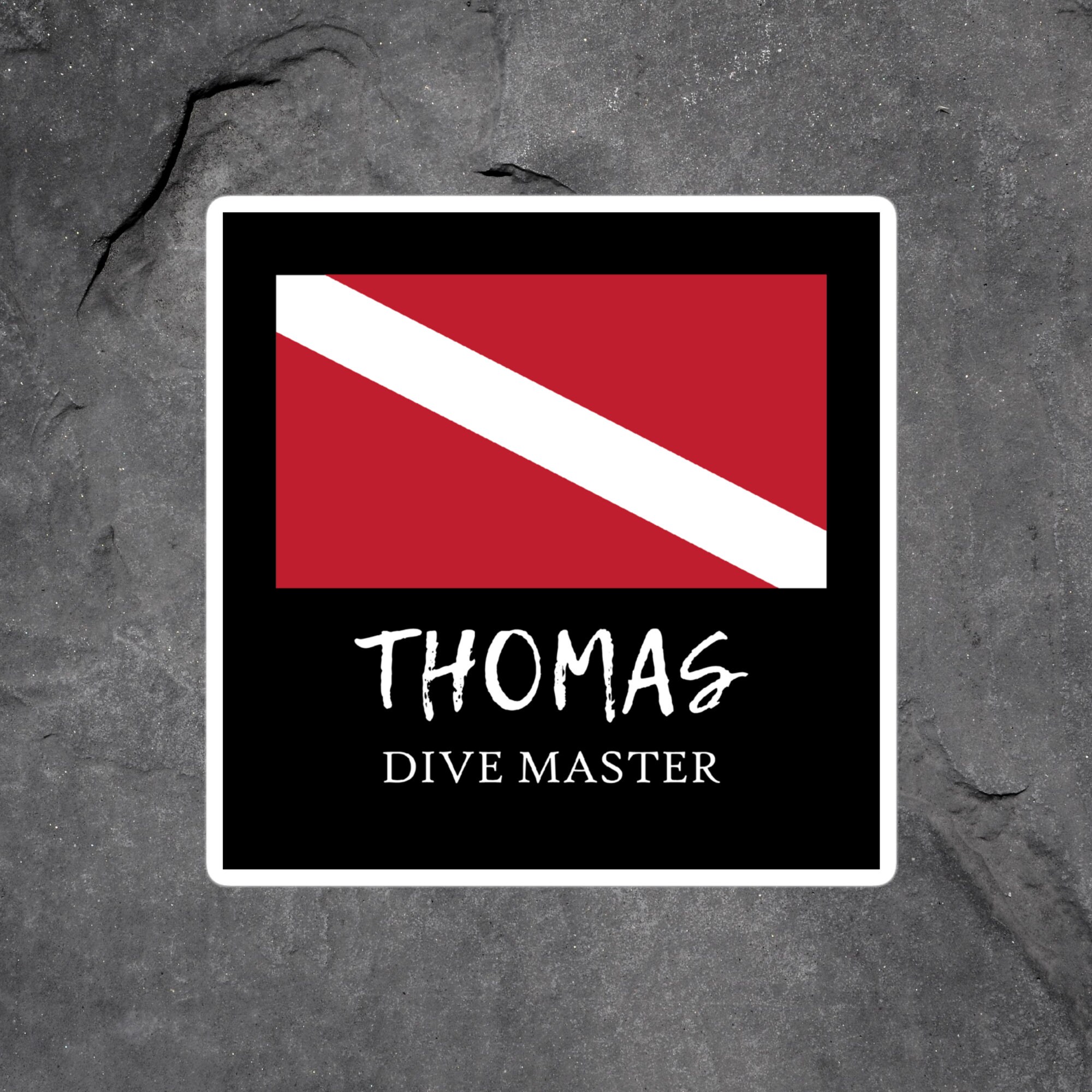 Personalized Dive Master Sticker Scuba Diver Sticker Scuba - Etsy