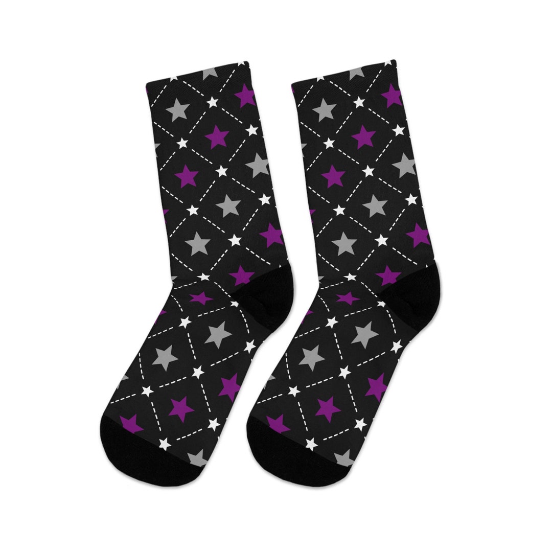 Subtle Asexual Socks, Discreet Ace Pride Socks, Asexual Pride ...