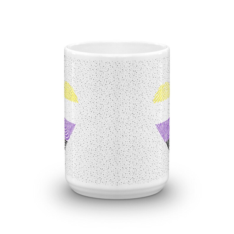 Large Non Binary Heart Mug Enby Pride Mug Nonbinary Mug Non - Etsy