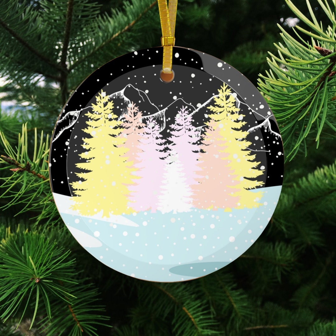 Pangender Glass Ornament, Pangender Pride Christmas Ornament, Subtle ...